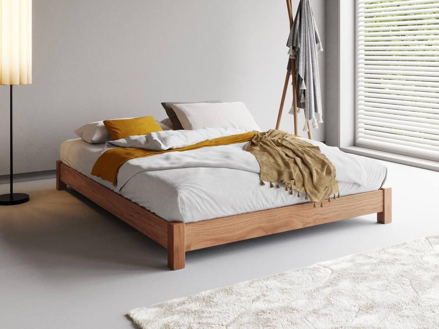 Low Platform Bed No Headboard